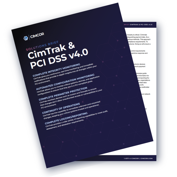 CimTrak Simplifies PCI DSS v4.0 Compliance